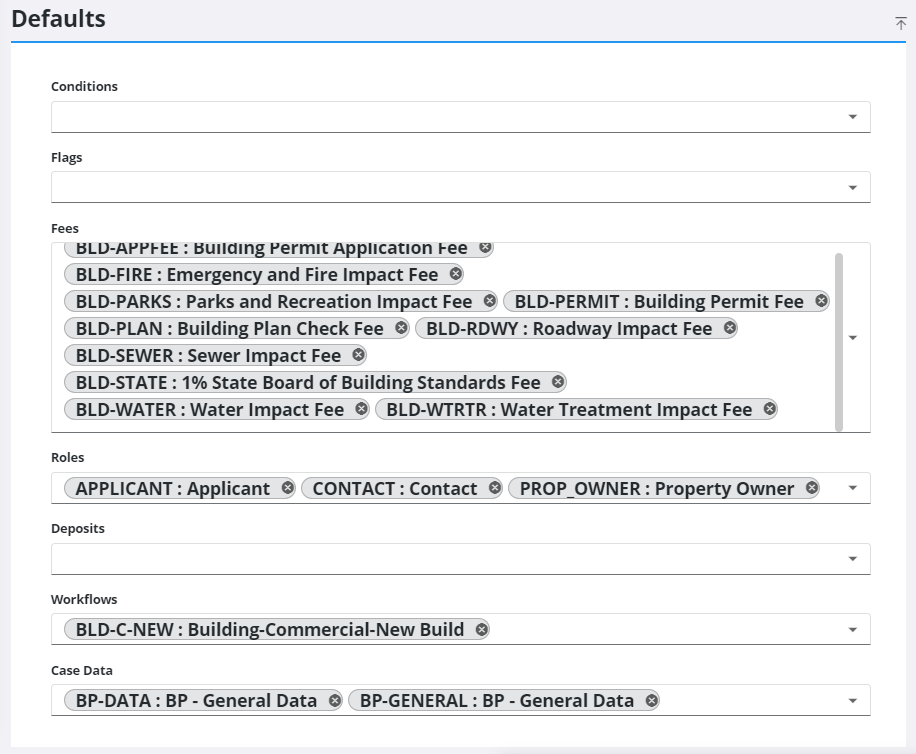 Configure Default Setup on a Case Template Configure Default Setup on a Case Template