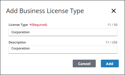 Clone a Business License Type