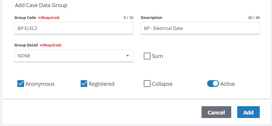 Clone a Case Data Group