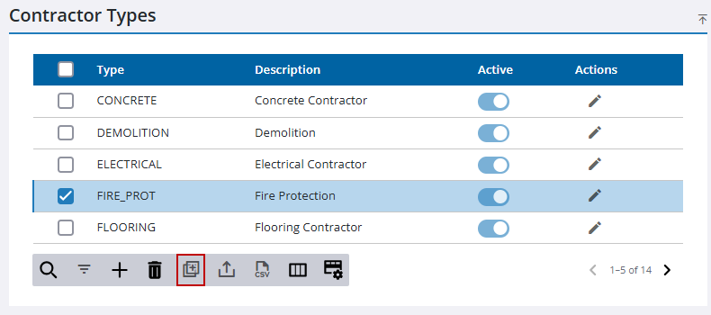 Clone a Contractor Type