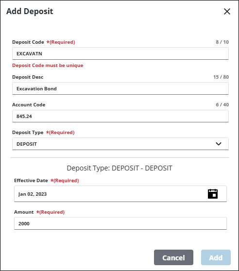 Clone a Deposit