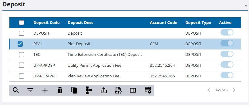 Edit A Deposit