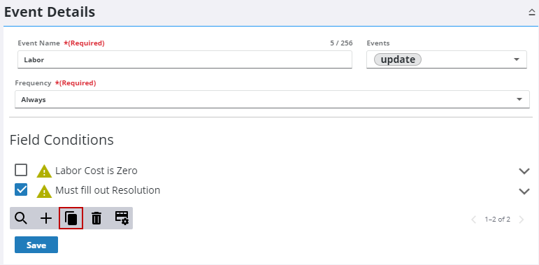 Clone A Validation Condition
