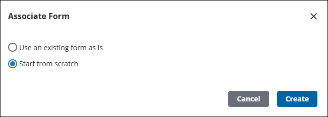 Associate Forms to a Work Activity Template