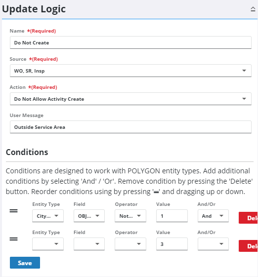 Add Map Logic Conditions