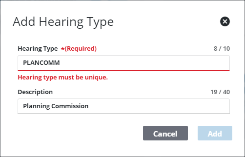 Clone a Hearing Type
