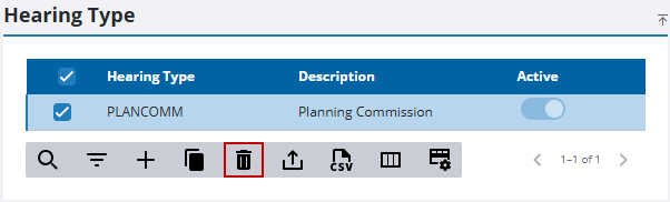 Remove a Hearing Type