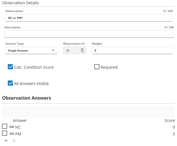 Add A Branch Observation Answer