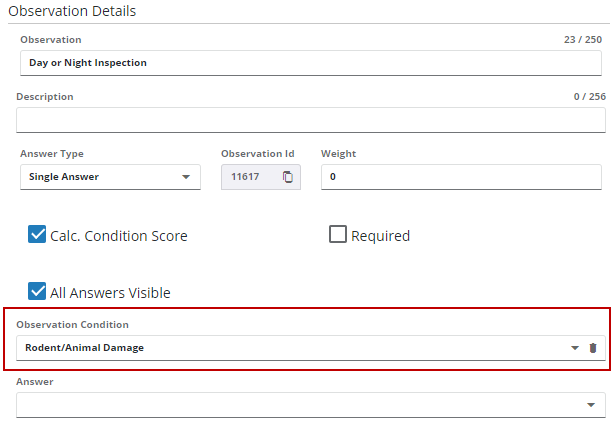 Configure Conditional Observations