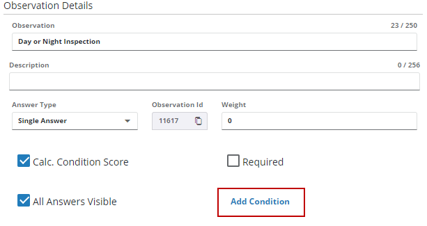 Configure Conditional Observations