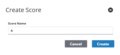 Configure Planning Score Range