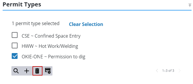 Remove Permit Types