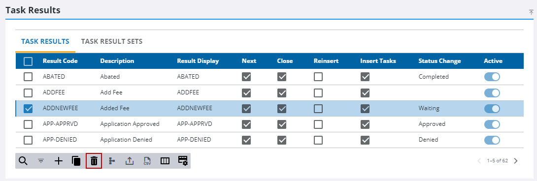 Remove a Task Result