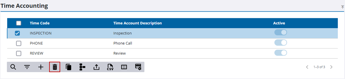 Remove Time Accounting