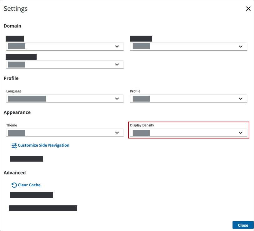 Change the Display Density
