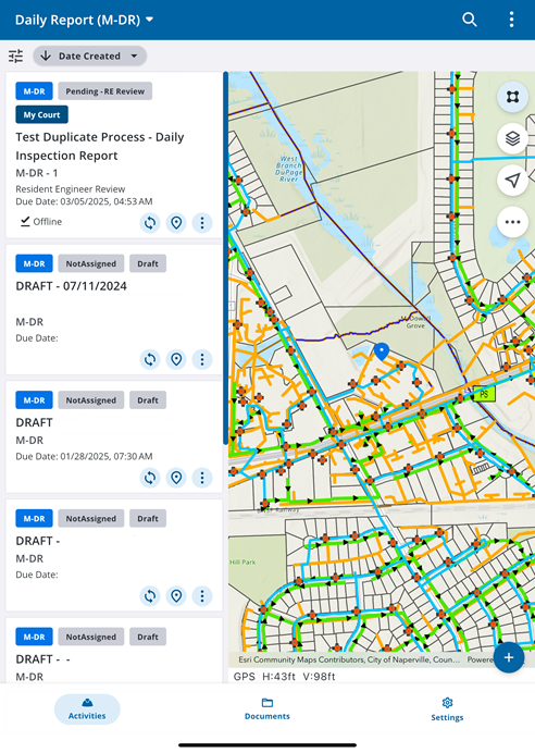 View and Manage Work Activities