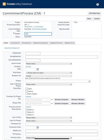 View Cost-Enabled Processes