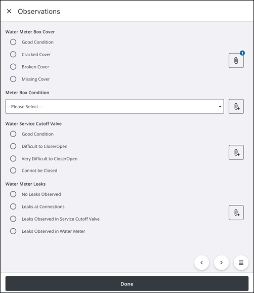 Inspection Observation Attachments