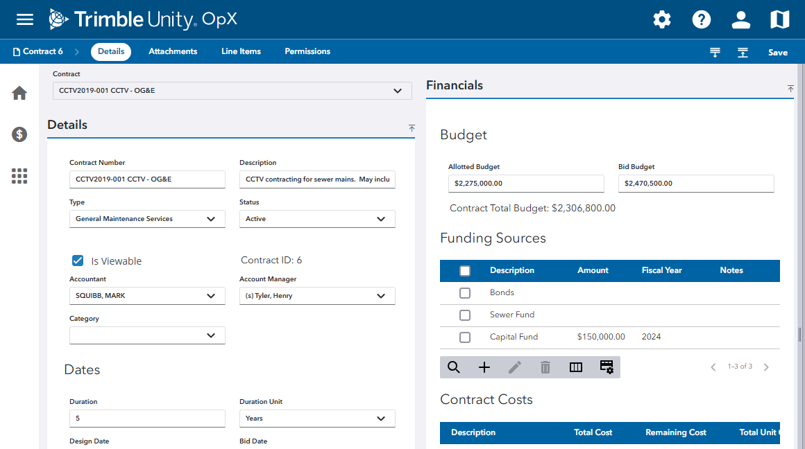 Edit Contract Details