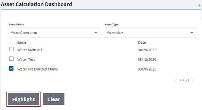 Highlight Assets on the Map