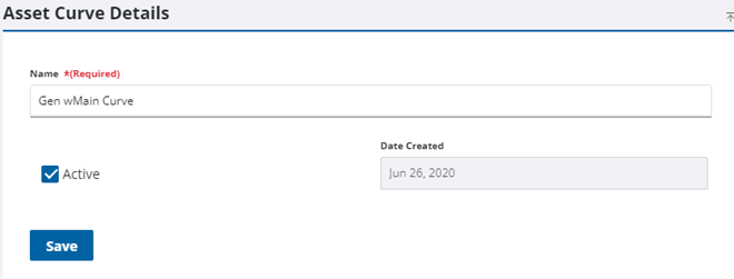 Configure an Asset Curve