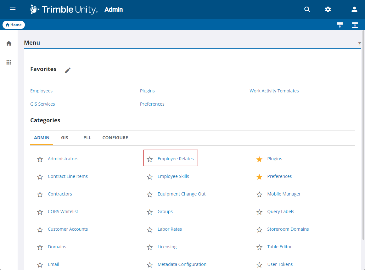 Configure Employee Relates