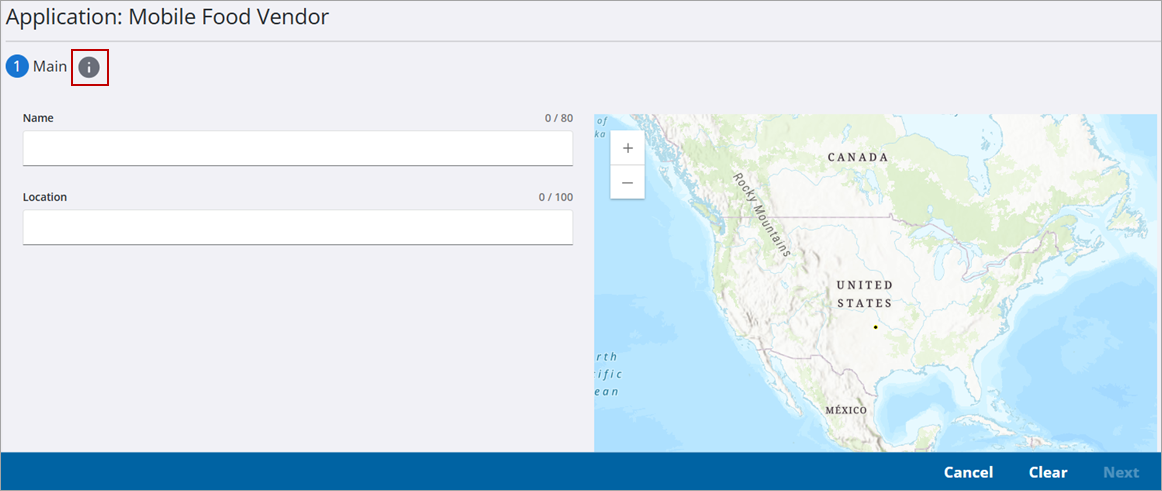Begin a New Application