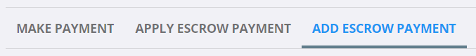 Add an Escrow Payment