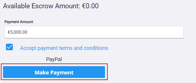 Add an Escrow Payment