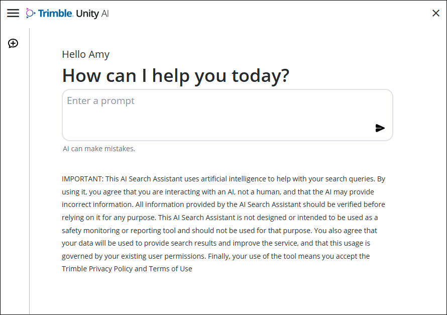 Search with Unity AI