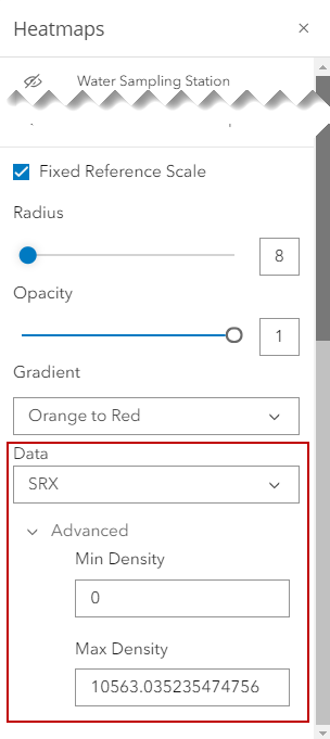 Change Heat Map Data and Density