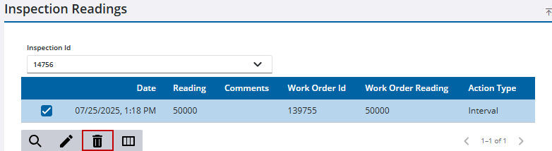 Remove an Asset Reading