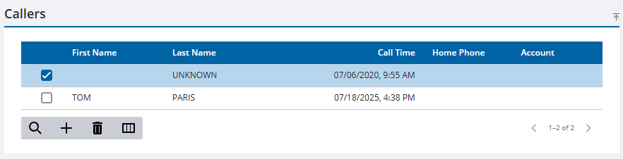 Edit Call Information