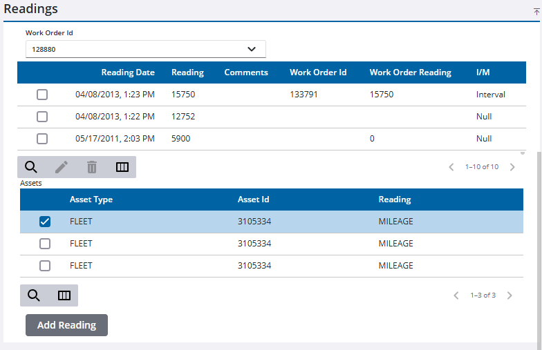View an Asset Reading