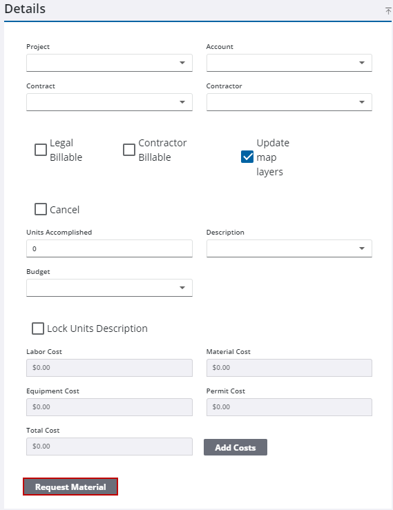 Create a Material Request