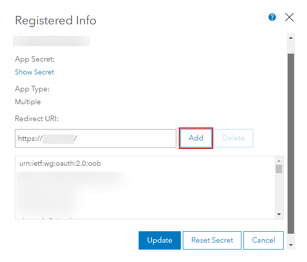 Create the Application in ArcGIS Online or Portal for ArcGIS