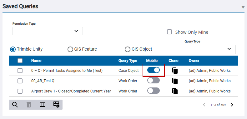 Enable Queries for the Mobile Inbox