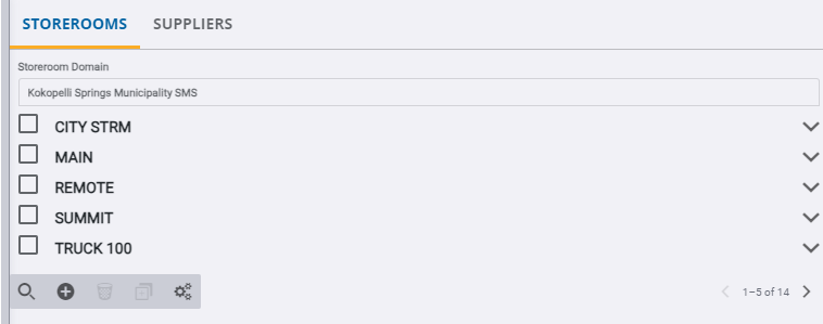 Add or Edit a Storeroom