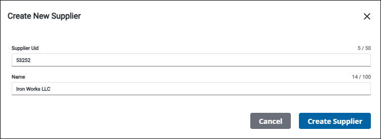 Add or Edit a Supplier
