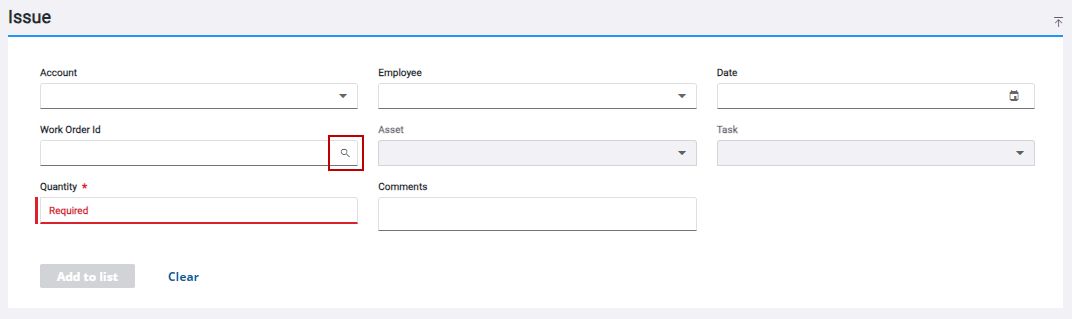 Search For A Work Order 0338