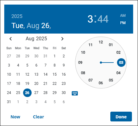 View the Material Log