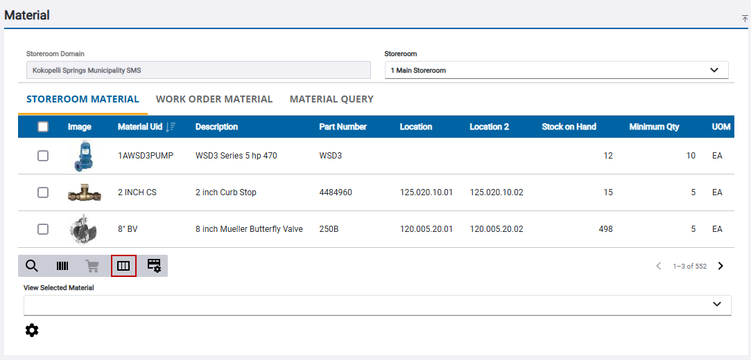 Show Material Details