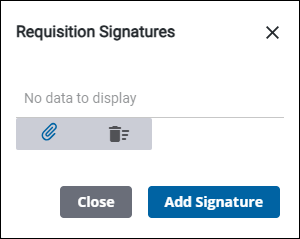 Capture a Signature on an Existing Requisition