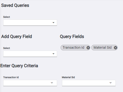 Search for a Transaction