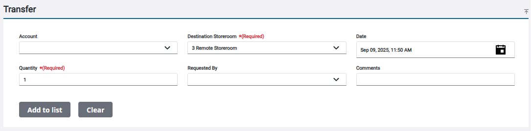 Transfer Serialized Material