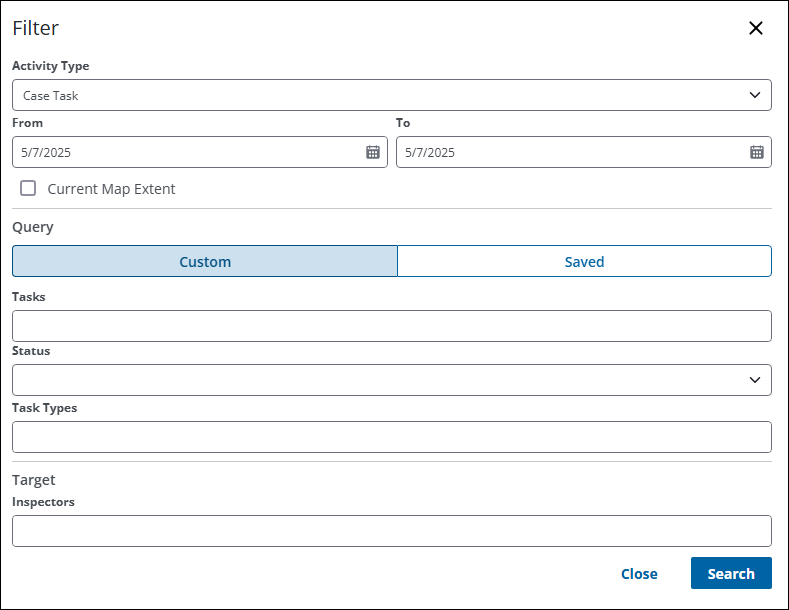 Filter the Work List